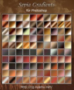 【Photoshop】全て無料!!ブラウン・セピア・ヴィンテージ系のグラデーションプリセット素材（.grd）まとめ | After ...