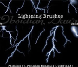 【Photoshop】全て無料!!雷を描けるブラシセット（.abr） | After EffectsとPremiere Proの作業を効率化する方法を紹介するサイト