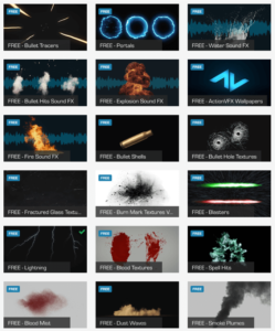 650種類のアクション系VFX素材を無料でダウンロードできるサイト『ACTION VFX』 | After EffectsとPremiere ...
